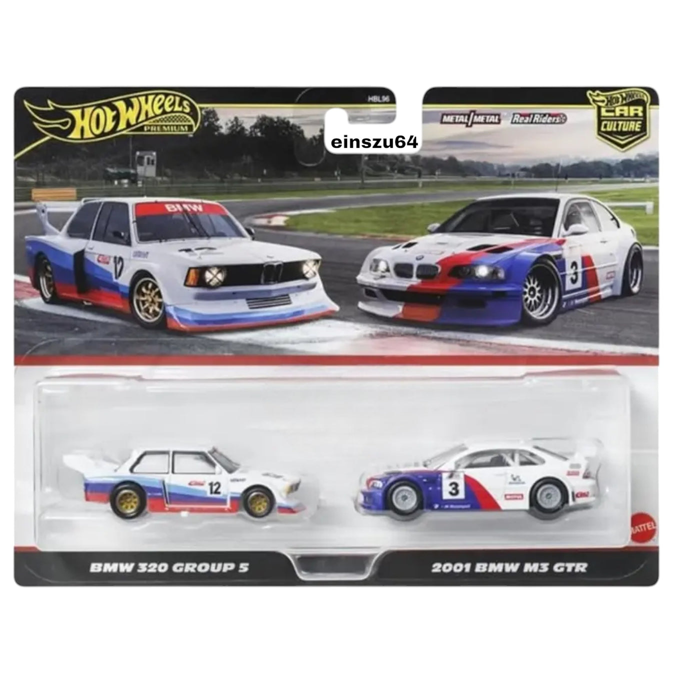 B-Ware - Hot Wheels 2025 - 2-Pack - BMW 320 Group 5 & 2001 BMW M3 GTR ...