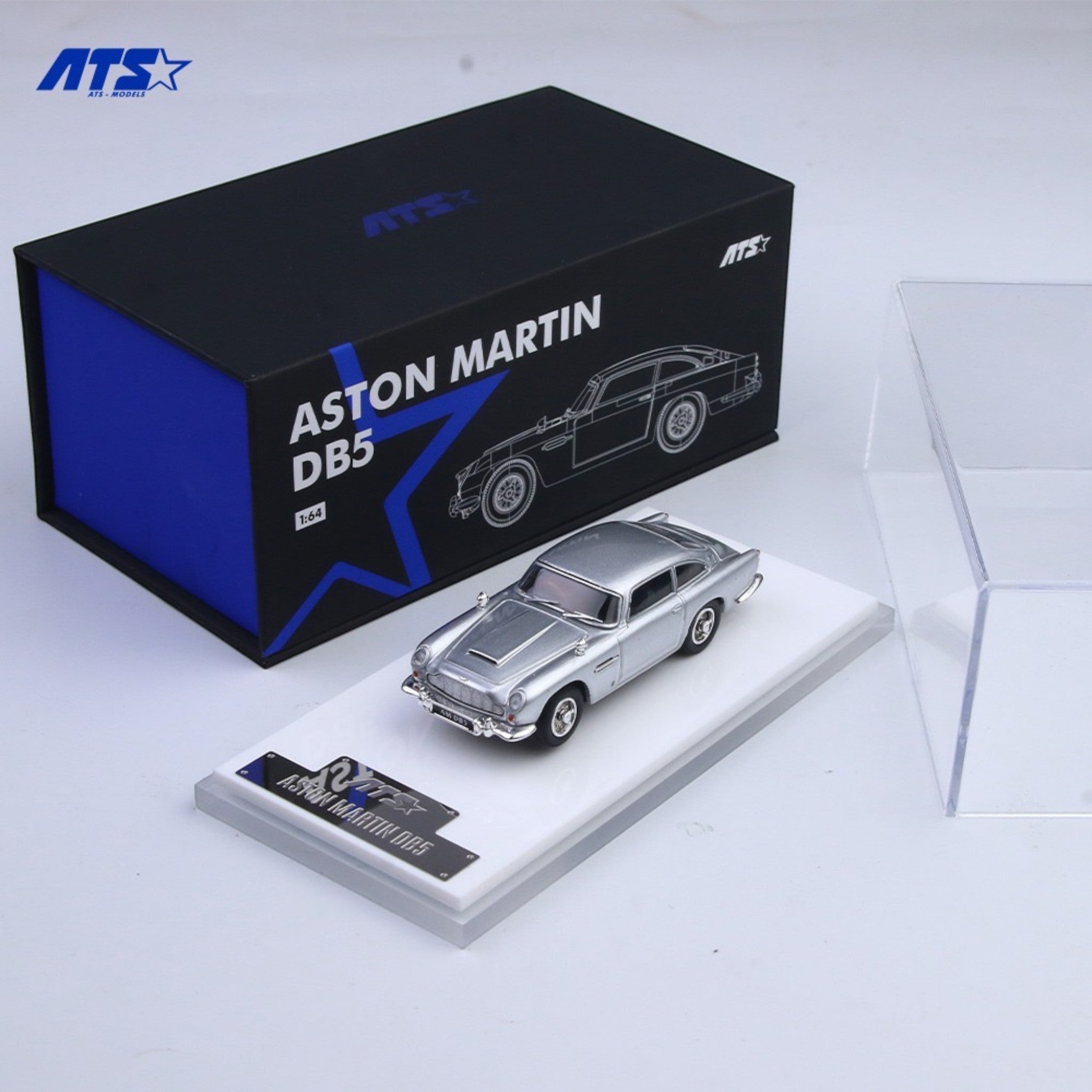 ATS Models - Pre-Order - Aston Martin DB5 - Silver - ATS881202 – einszu64