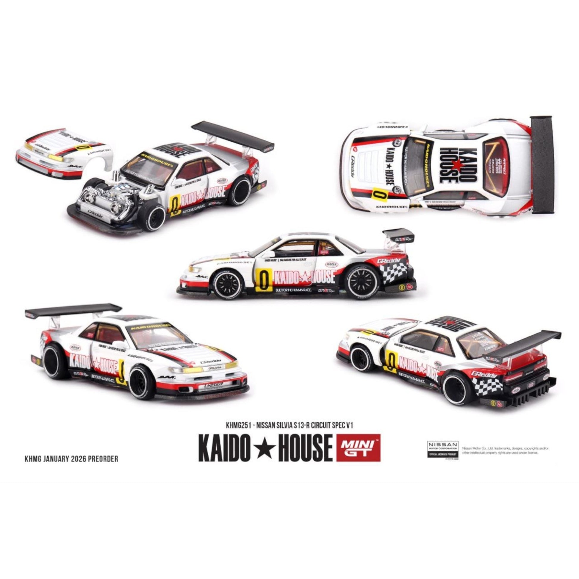 Mini GT Kaido House - Pre-Order - Nissan Silvia S13-R Circuit Spec V1 ...