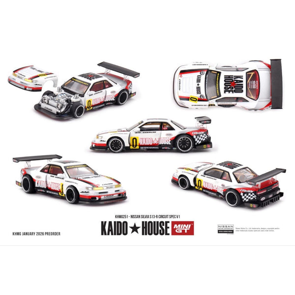 Mini GT Kaido House - Pre-Order - Nissan Silvia S13-R Circuit Spec V1 ...