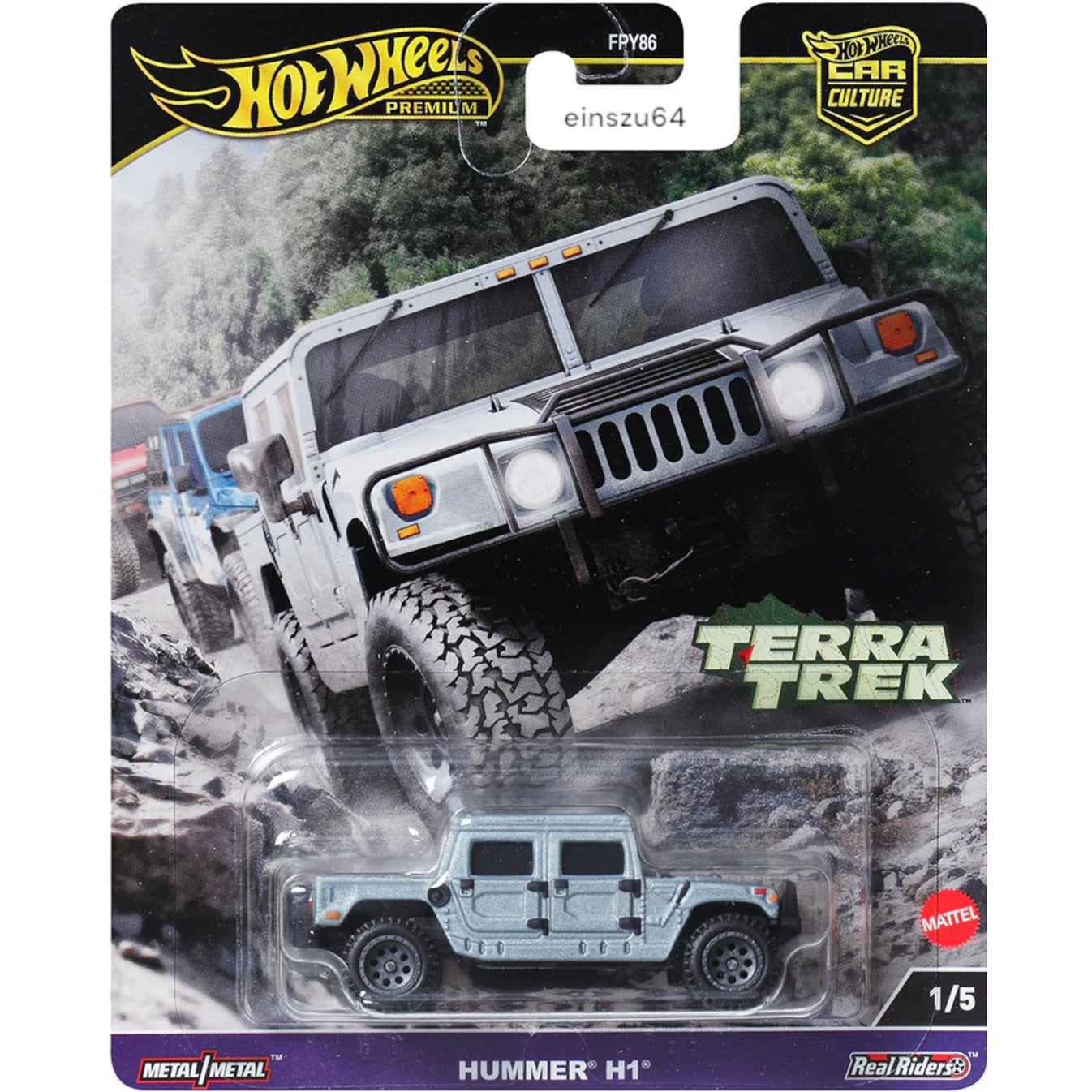 B-Ware - Hot Wheels 2024 - Terra Trek - Hummer H1 - HRV90 – einszu64