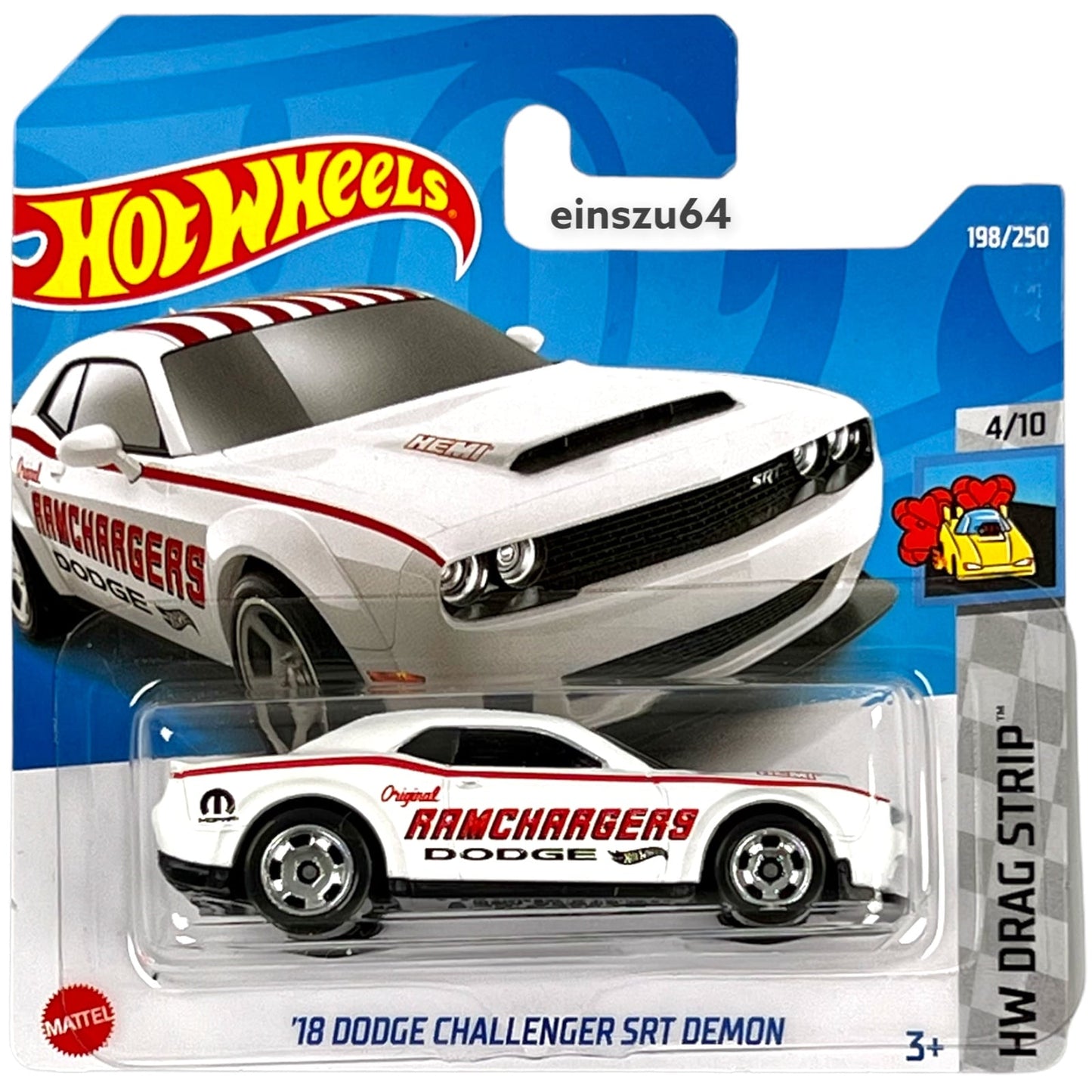 Hot Wheels 2022 ´18 Dodge Challenger Srt Demon Drag Strips 4 10